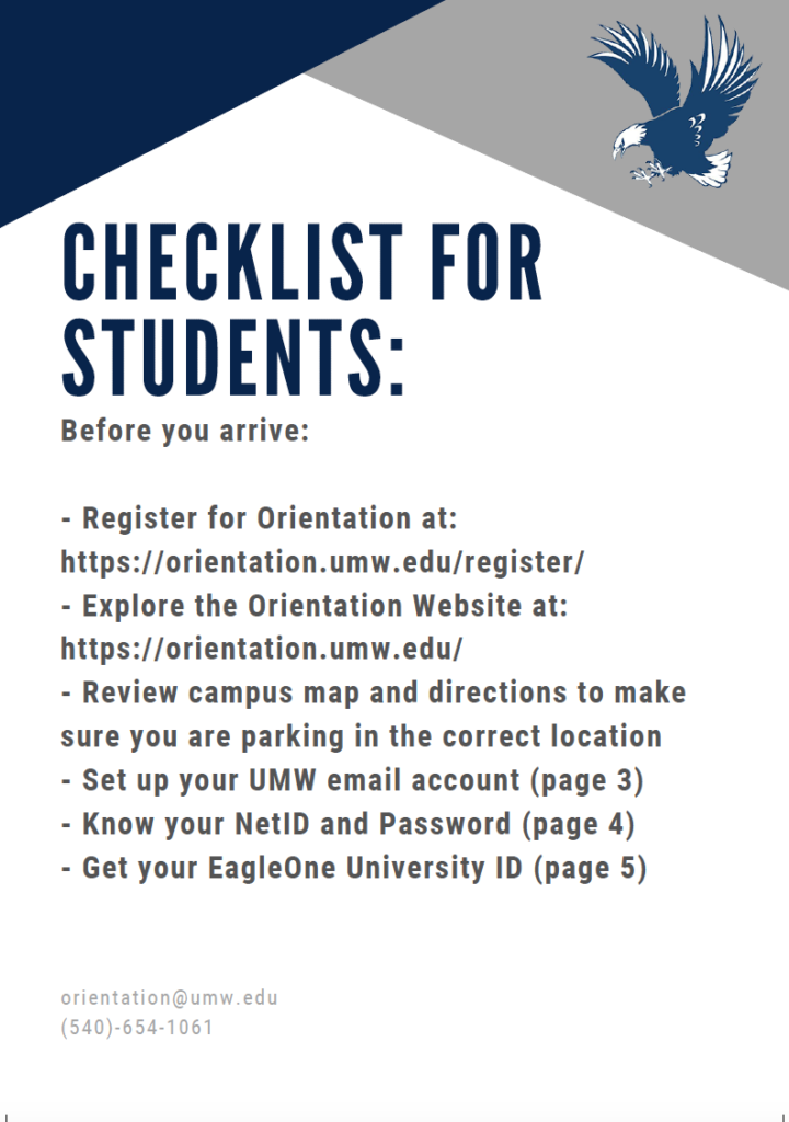 Orientation Prep Book - Undergraduate Orientation